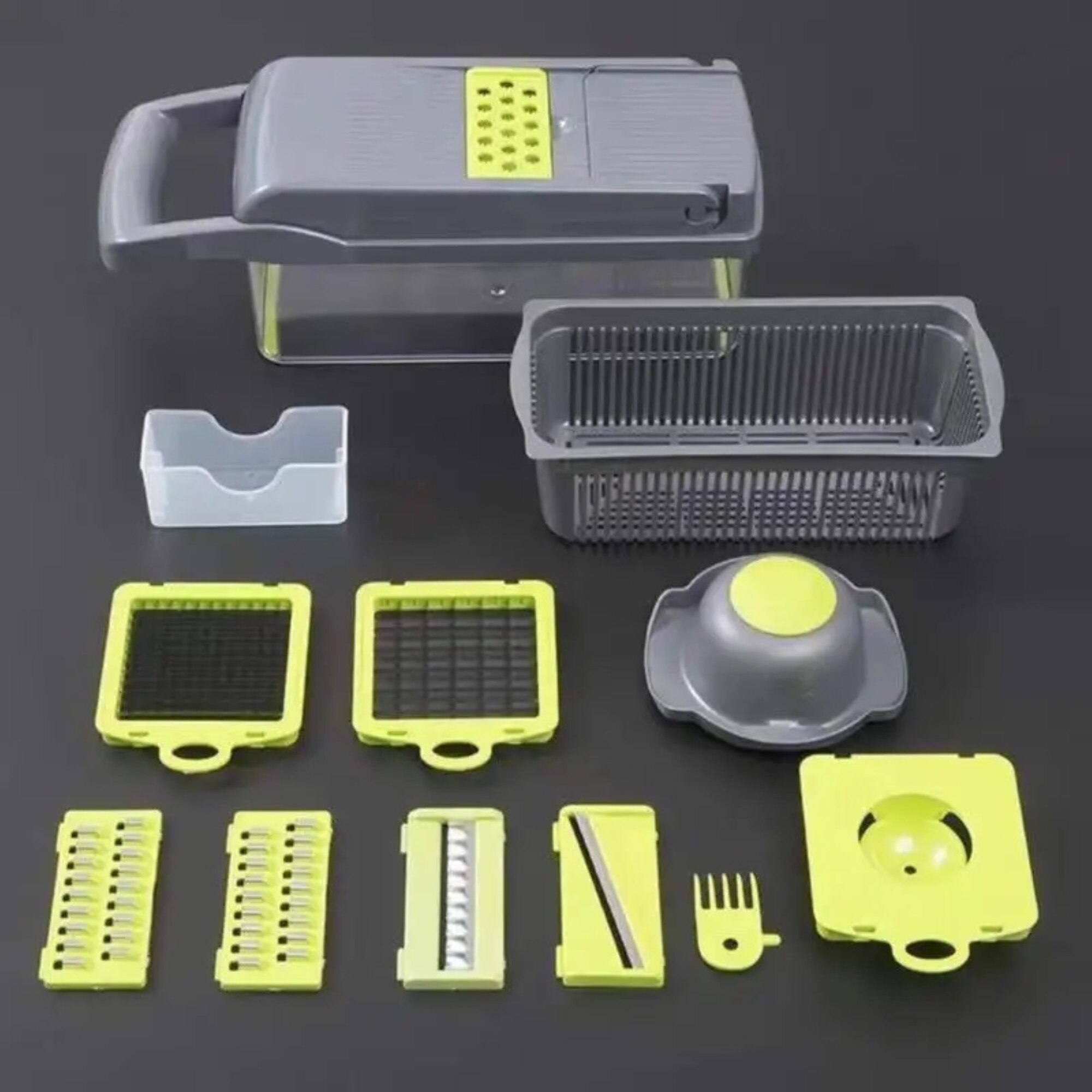 Razatoare multifunctionala legume si fructe 12 in 1 Deacon, lame inox ...