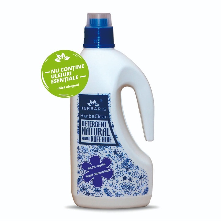 Detergent natural pentru rufe albe inodor, Herbaris, 1500ml - eMAG.ro
