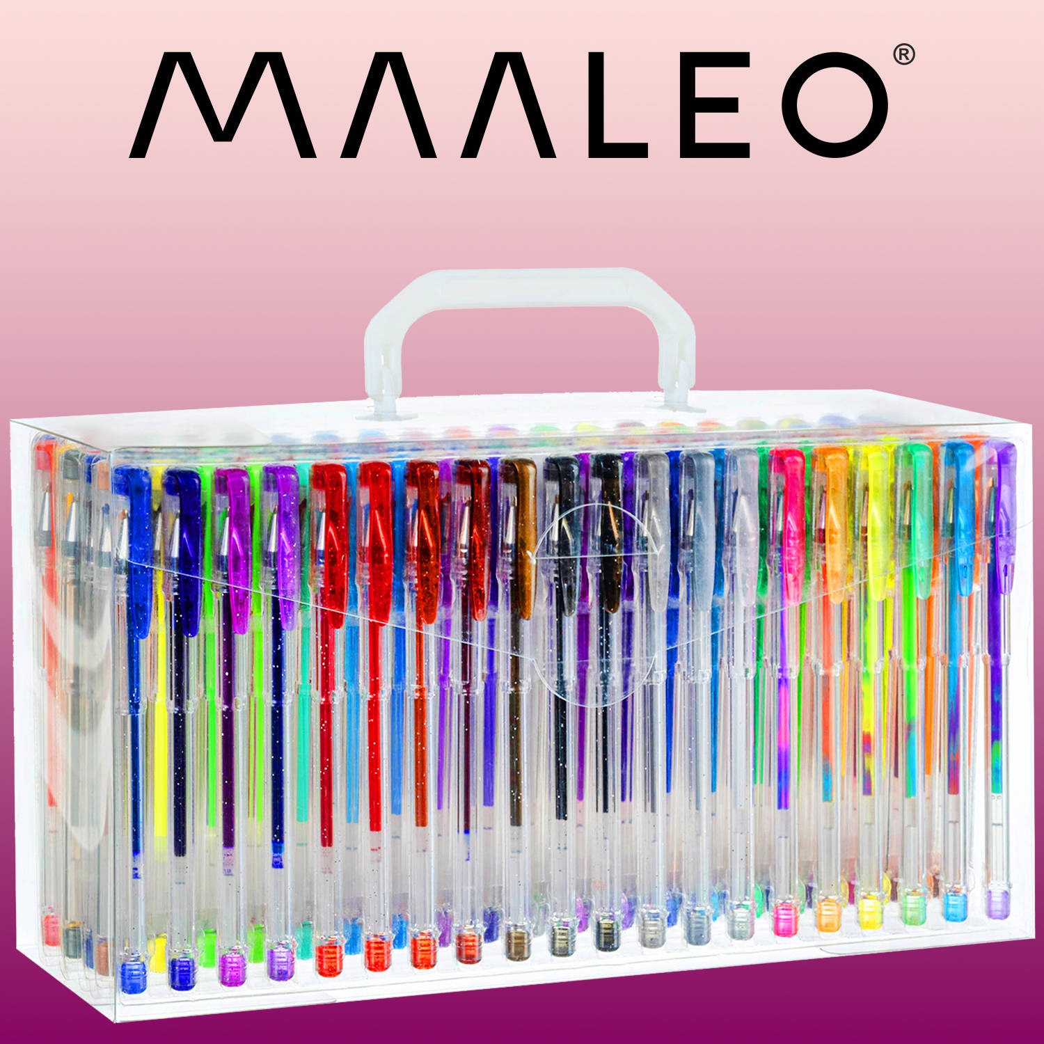 Комплект от 140 цветни гел химикалки "LikeSmart Gel Pen", 4 вида цвят ...