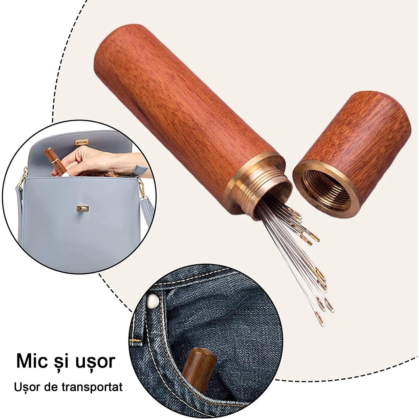 Set 45 crosetat, NUODWELL, Pentru coaserea manuala a mestesugurilor DIY ...