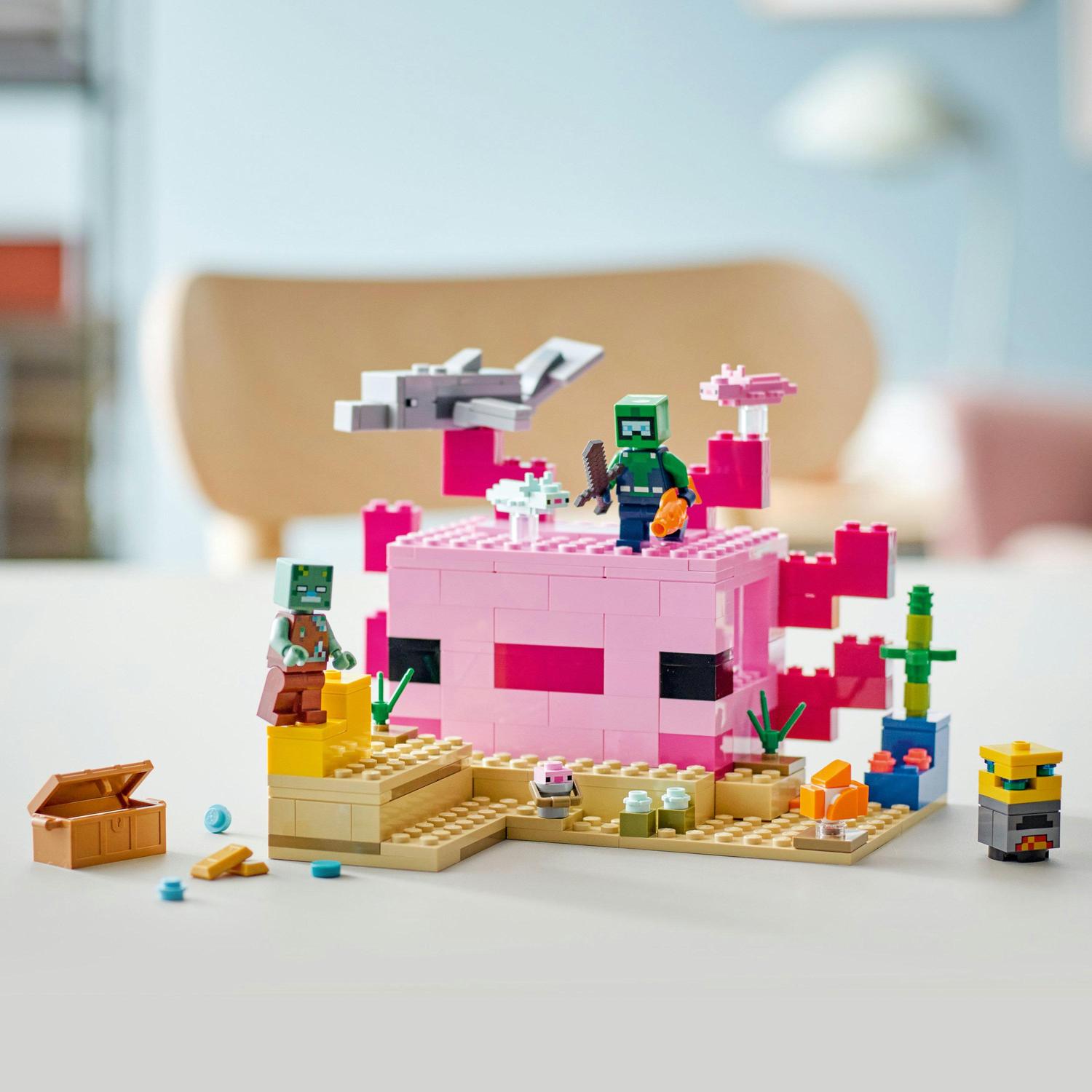 LEGO® Minecraft - Axolotl House 21247, 242 части - eMAG.bg