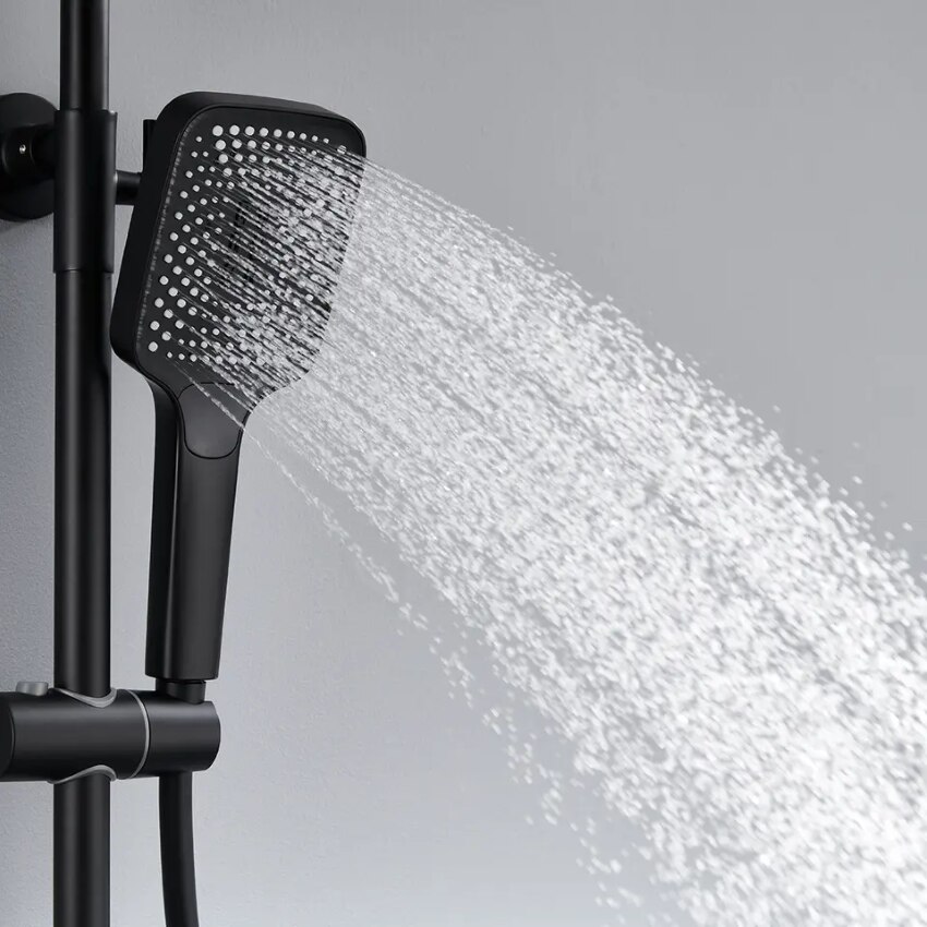 Coloana de dus piano style, Set dus baie cu suport culisant, dus fix ...