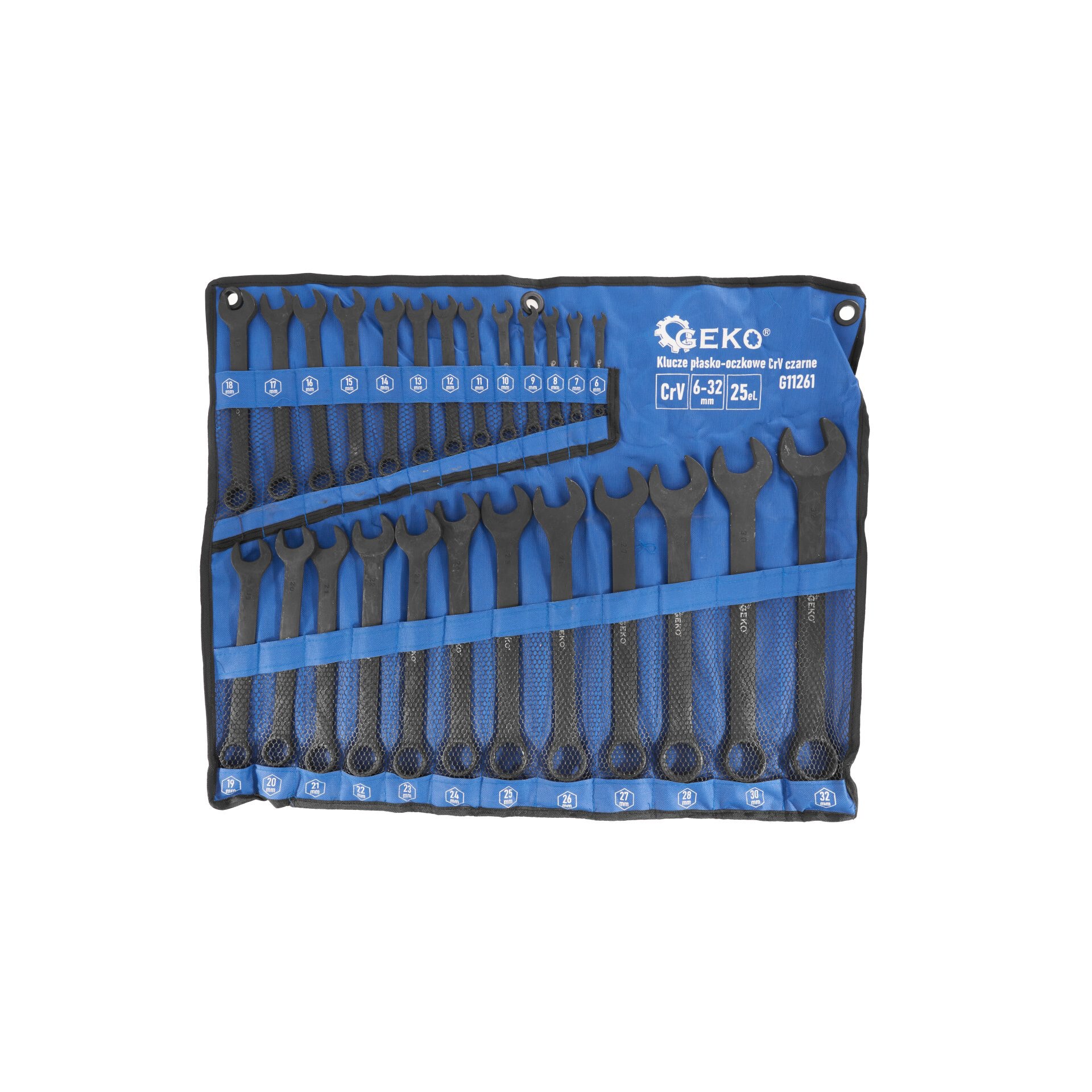 Set chei combinate. 6-32 mm, negru, 25 elemente, Geko G11261 - eMAG.ro