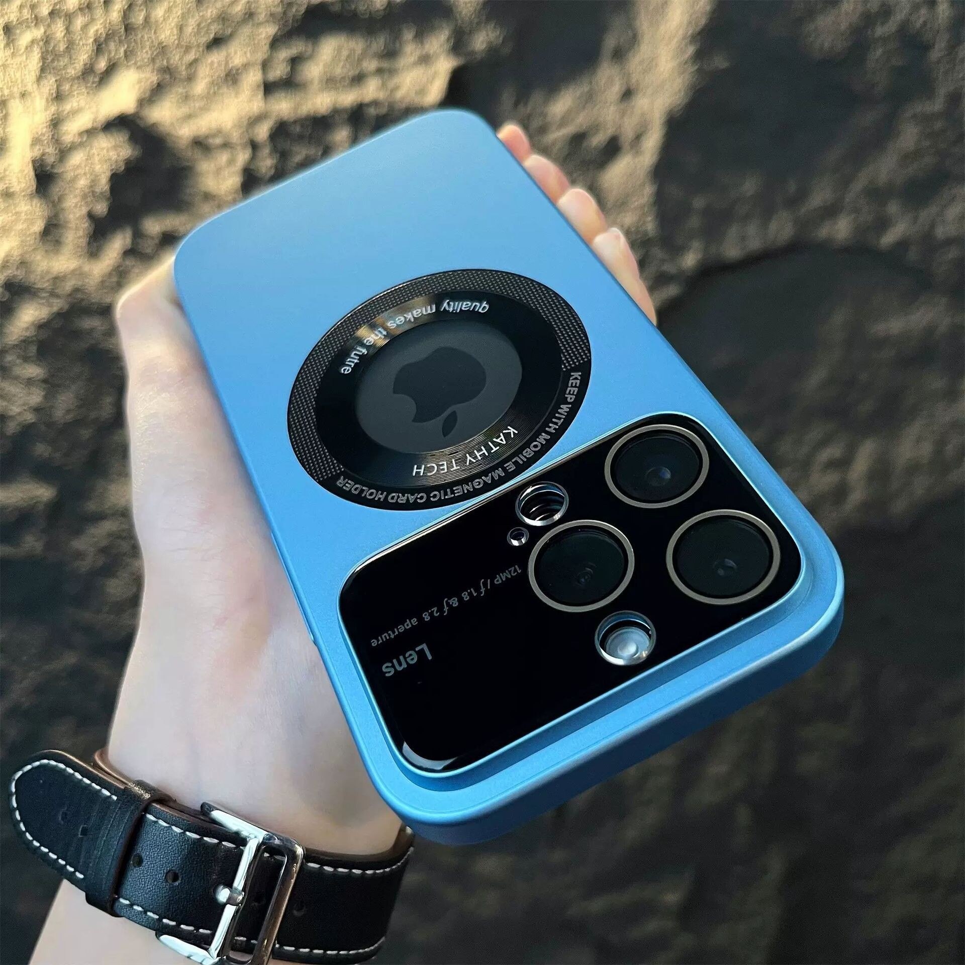 Защитен калъф MagSafe Kathy Tech Flippy за Apple iPhone 11, двоен кръг ...