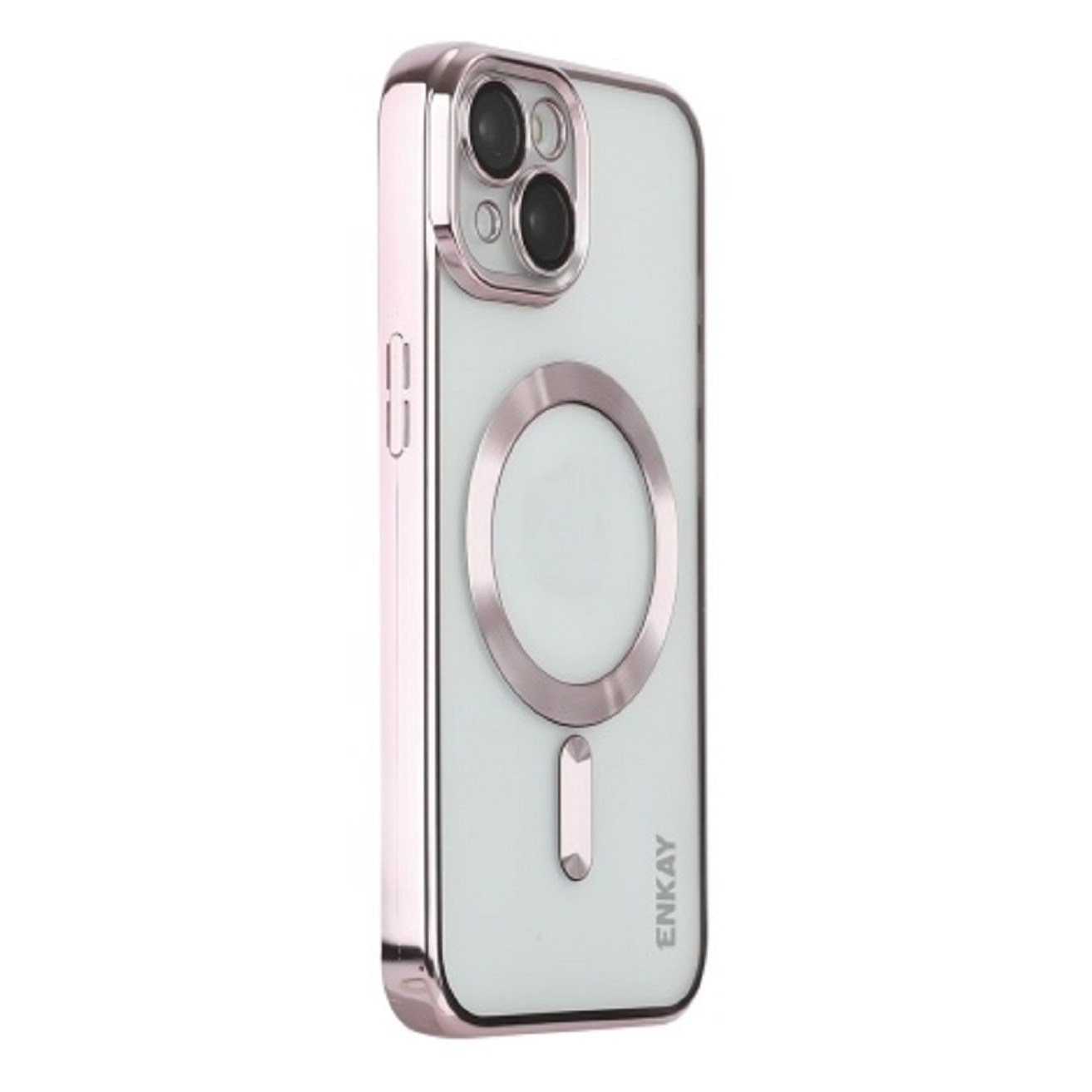 Husa din silicon cu margini metalizate Ultra-Soft, Luxury Magsafe ...