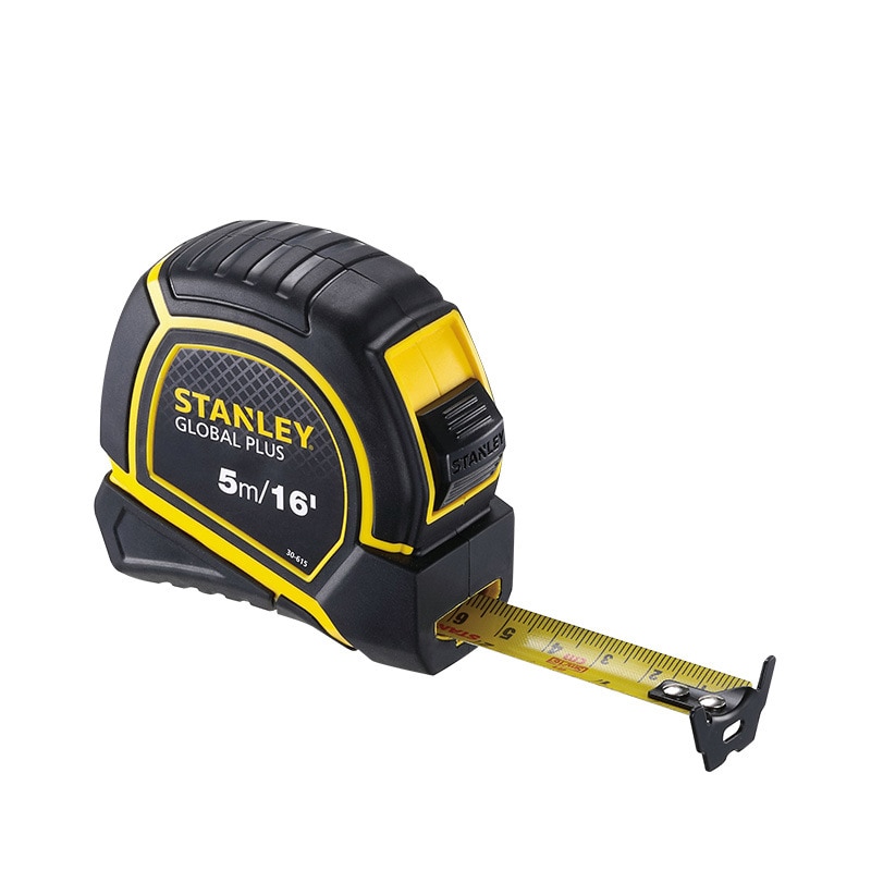Ruleta de masurat, Otel, 5 m, Negru/Galben - eMAG.ro