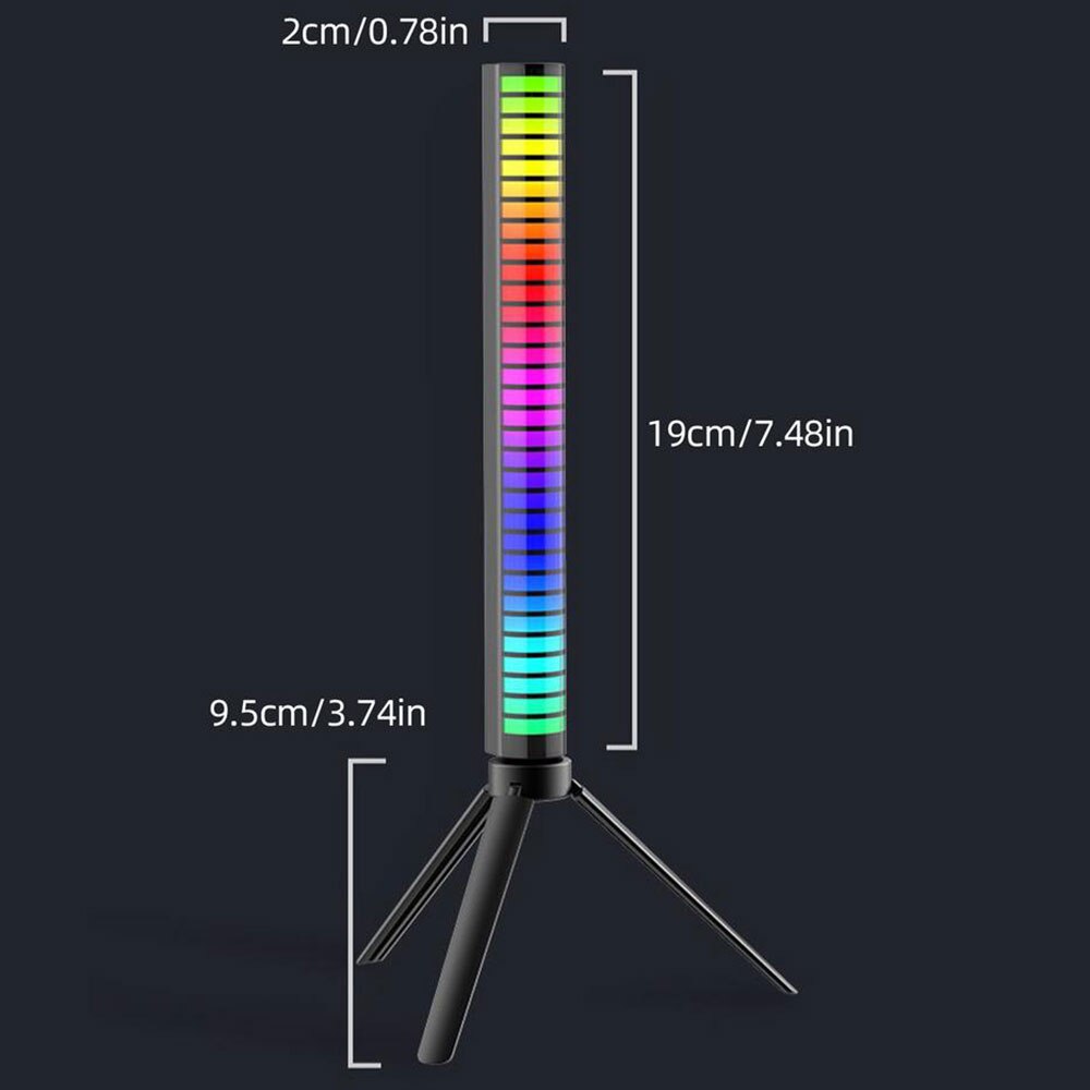 Lumini De Ritm LED RGB SIKS Cu Activare Sonora, Bara RGB Cu Funcitie VU ...