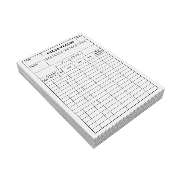 Fise de magazie fila carton A5, FV, 100 file/set - eMAG.ro