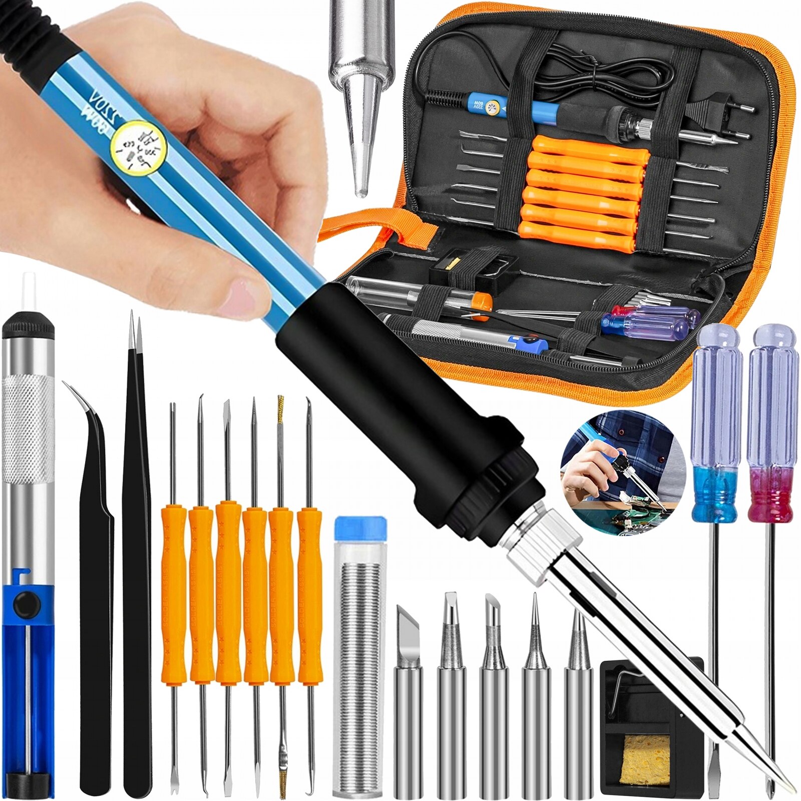 Pistol lipit electric cu ciocan letcon 60W (V08156) - eMAG.ro