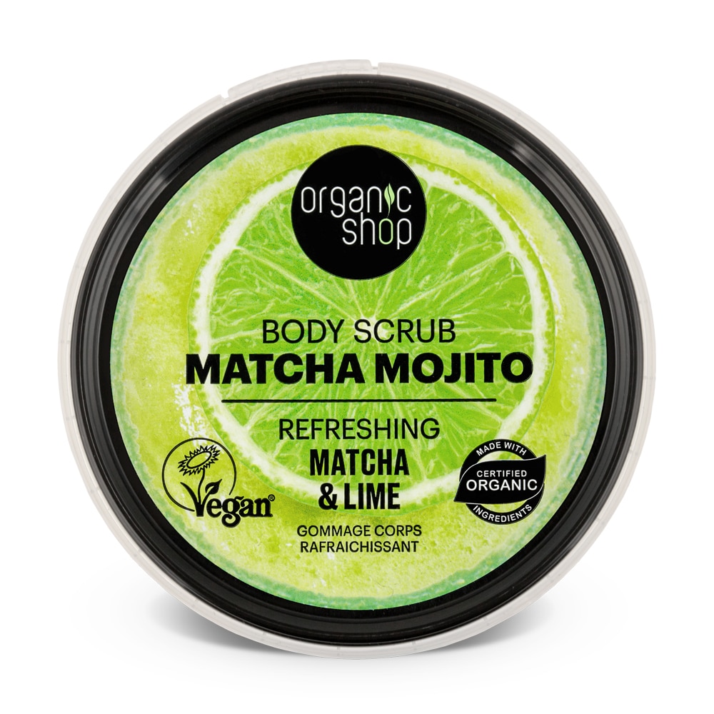 Scrub de corp refreshing cu Matcha&Lime Organic Shop Matcha Mojito, 250 ...