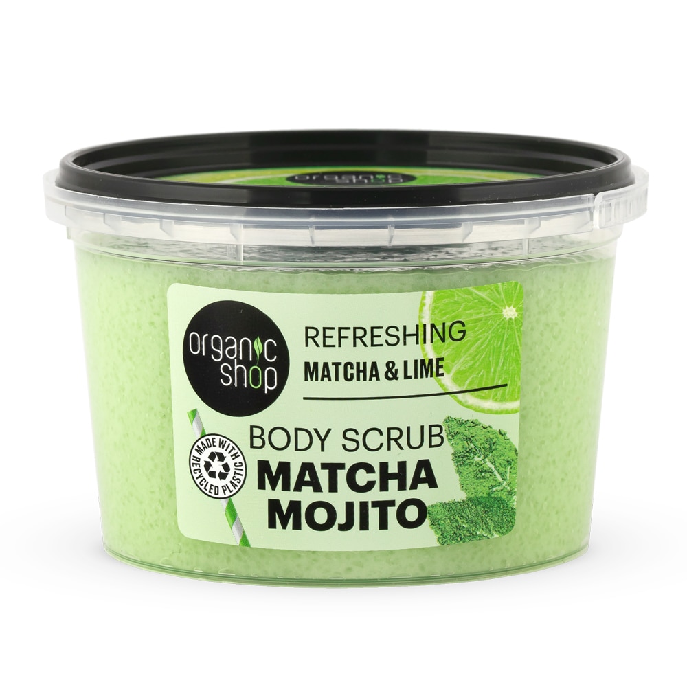 Scrub de corp refreshing cu Matcha&Lime Organic Shop Matcha Mojito, 250 ...