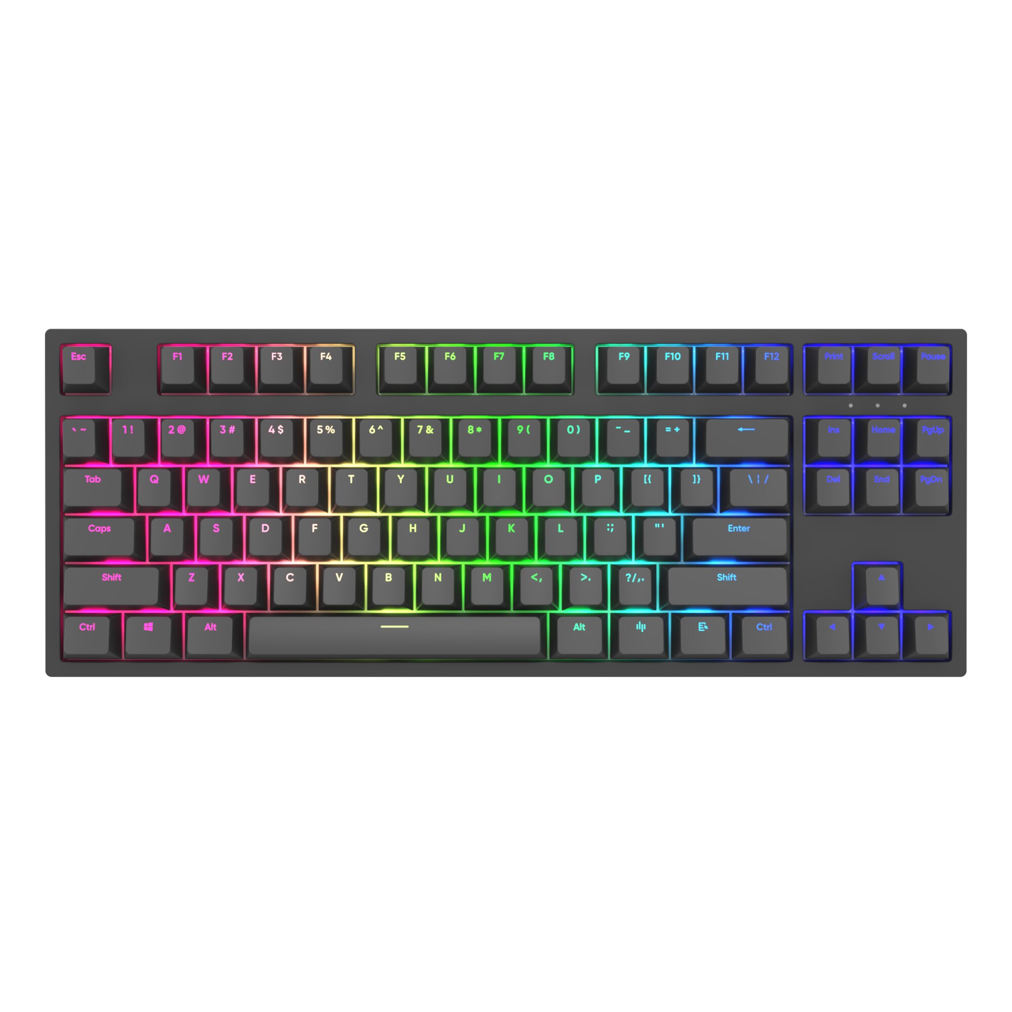 Клавиатура Геймърскa механична клавиатура Dark Project KD87A Black TKL ...