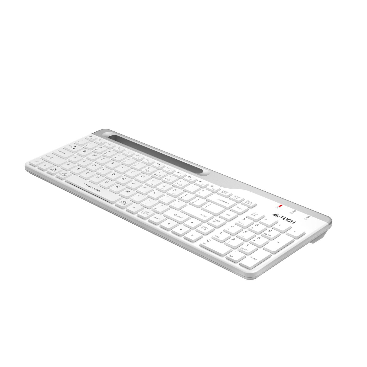 Tastatura fara fir, A4tech, Bluetooth, Alb - eMAG.ro