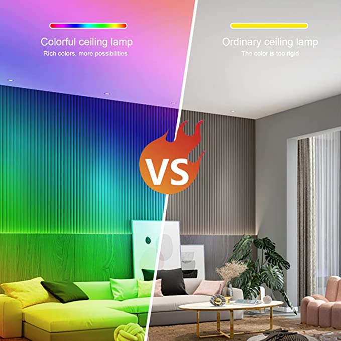 Бяло RGBCW LED таванно осветление: персонализирано осветление ...