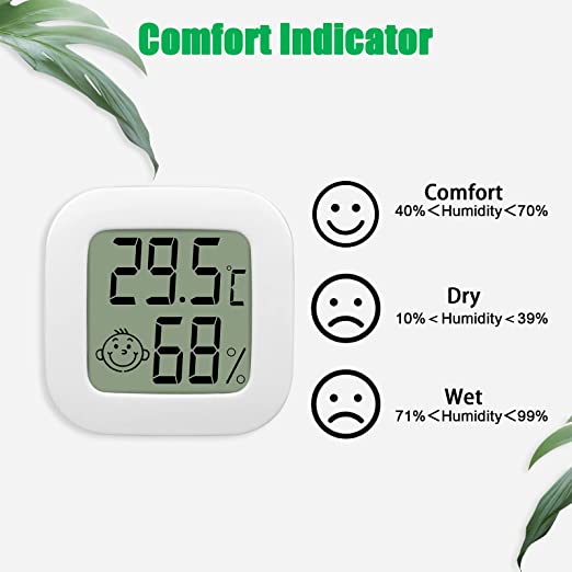 Set 4 termometre de camera, LCD, Alb - eMAG.ro