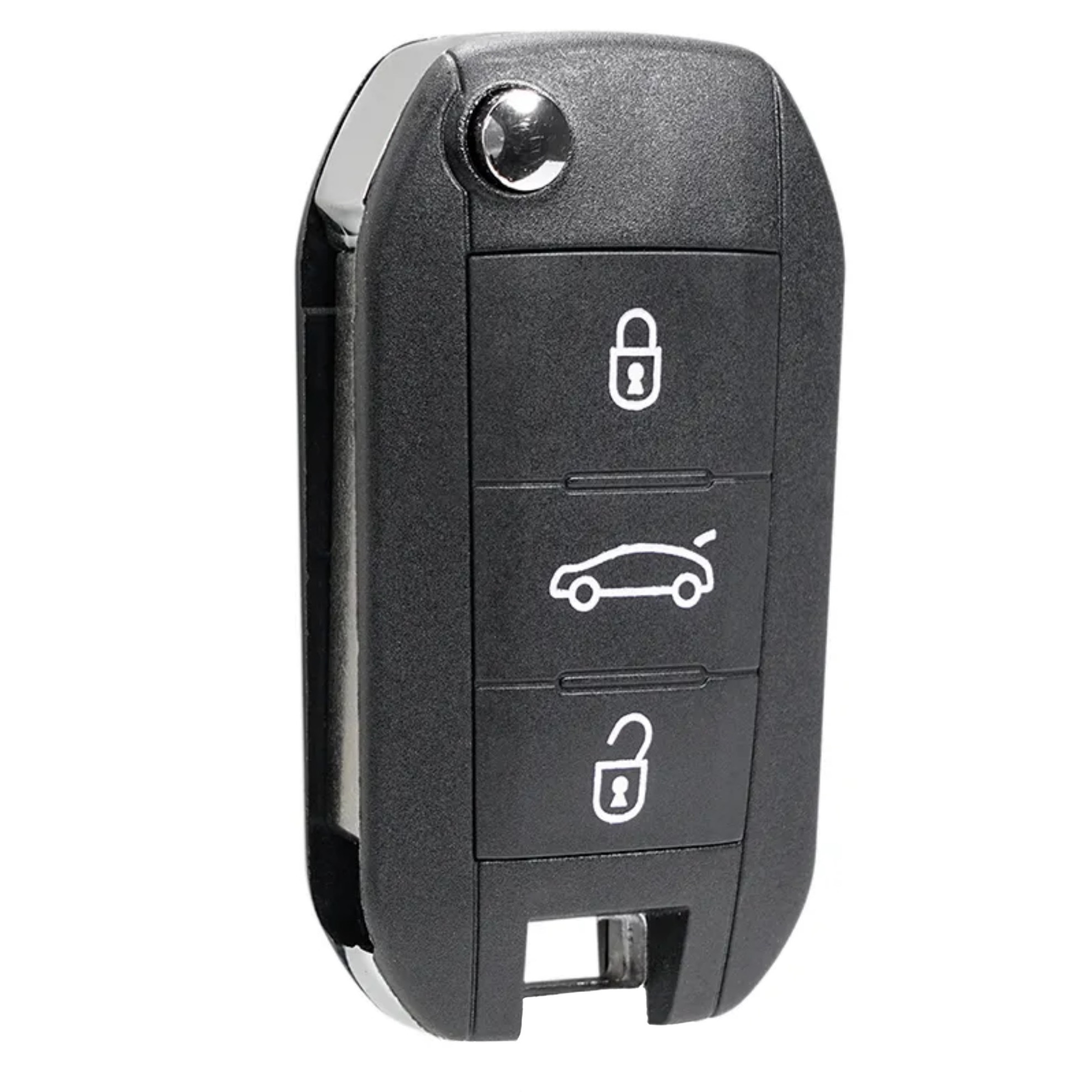 Cheie completa cu chip si telecomanda pentru Peugeot, Citroen, 3butoane ...