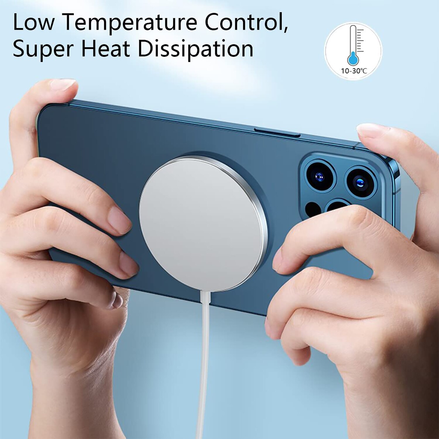 Incarcator Magnetic Wireless MagSafe, 15W Fast Charge, compatibil ...