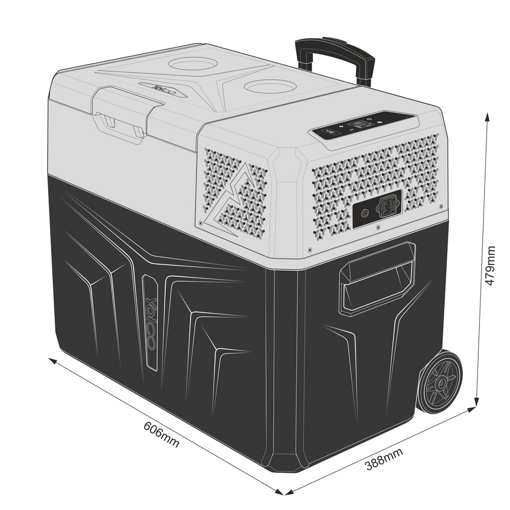 Lada frigorifica auto profesionala USB bluetooth 5.0 Yolco BCX40 GREY ...