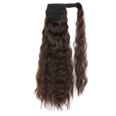 Extensii par CYNOS coada tip ponytail ondulata saten 55 cm - eMAG.ro