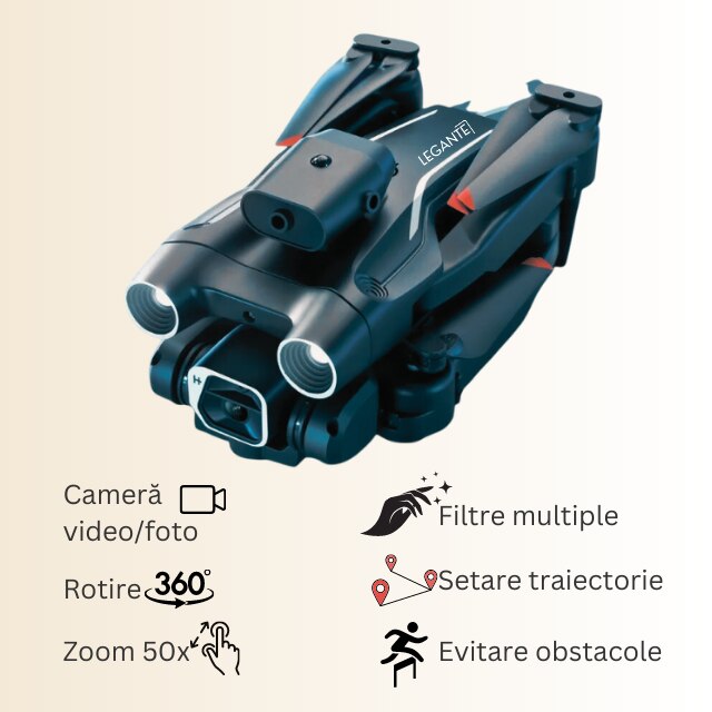 Drona pentru copii si adulti Legante™, camera video/foto cu transmisie ...