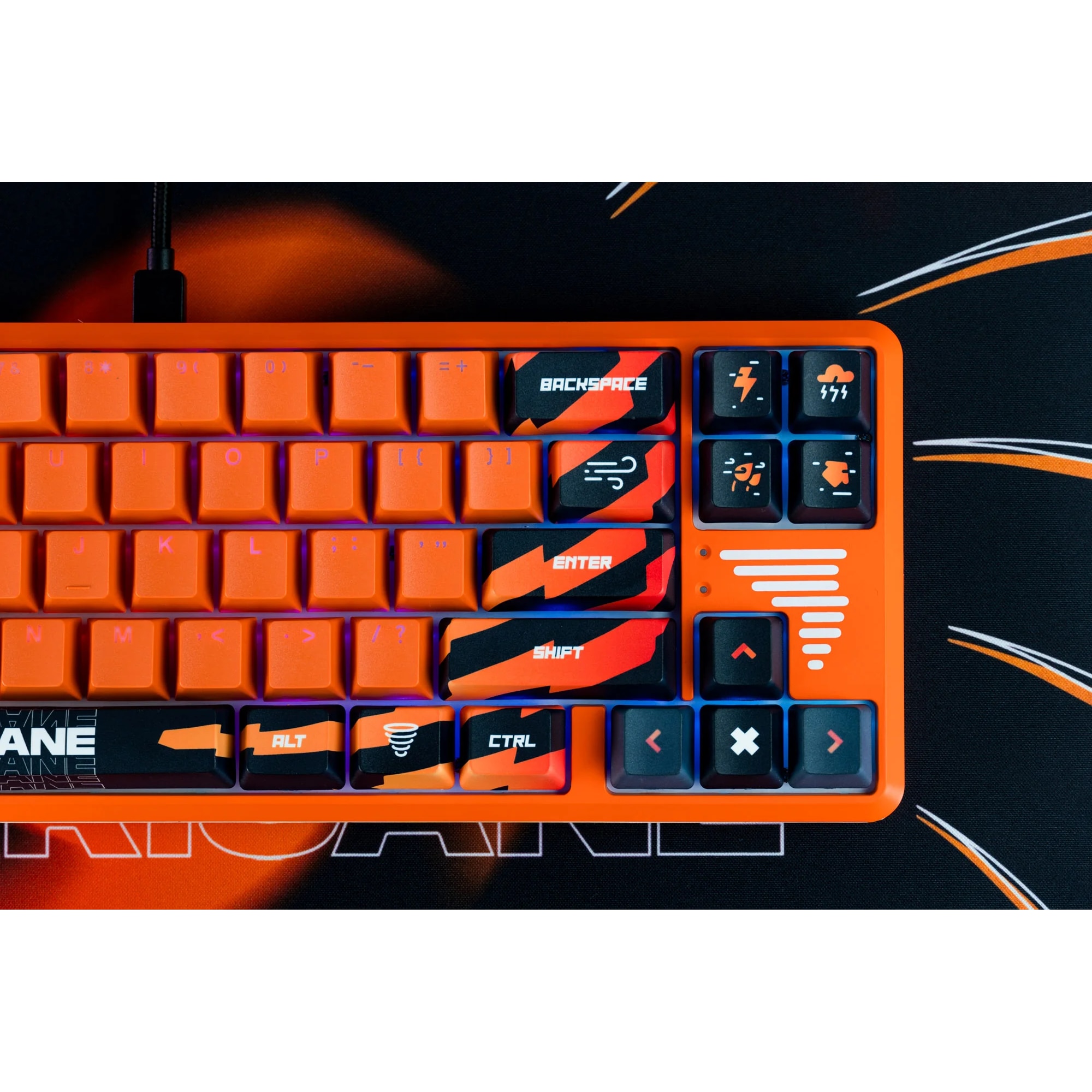 Механична клавиатура за игри QwertyKey 65 Hurricane, Hotswap, RGB ...