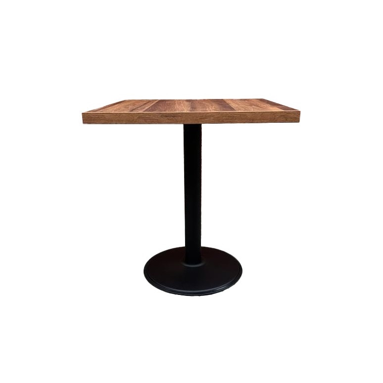 Masa patrata bistro 68x68x76cm, stejar hunton inchis, picior central ...