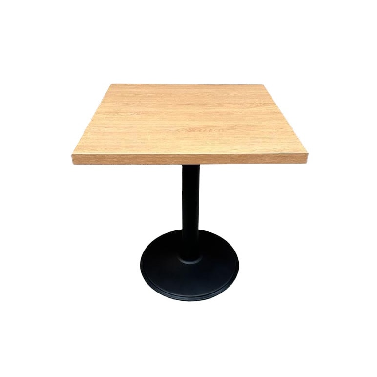 Masa patrata bistro 70x70x76cm, stejar corbridge natur, picior central ...