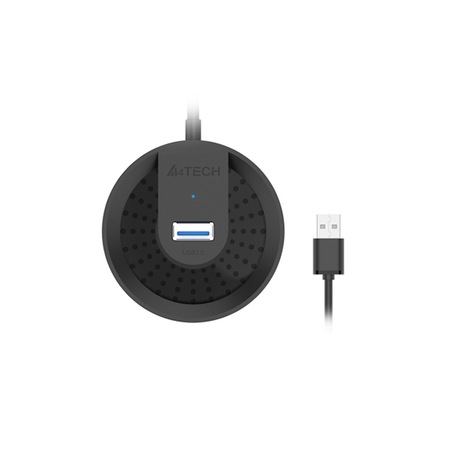 Hub USB A4tech HUB-30, 4 Porturi, USB 3.0, 5120 Mbit/s, Negru - eMAG.ro