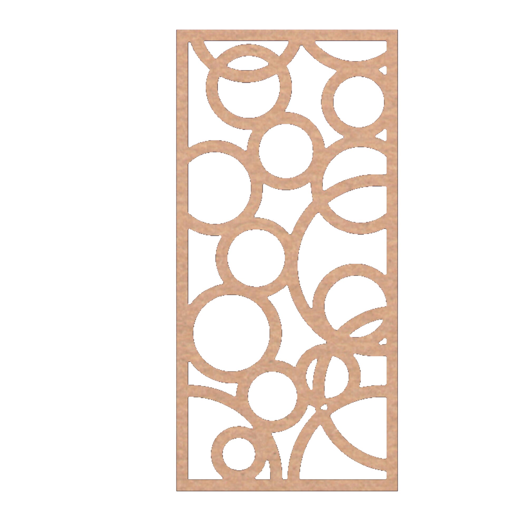 Panou decorativ traforat Mdf natur, Mos130, 100 x 48 cm, 6 mm - eMAG.ro