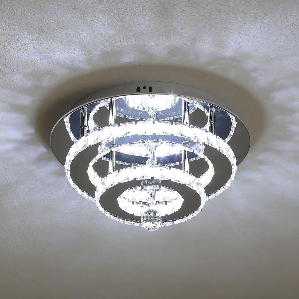 Plafoniera Cu LED, Comely, Aluminiu/Cristal, Rotund, 220v, 36w ...