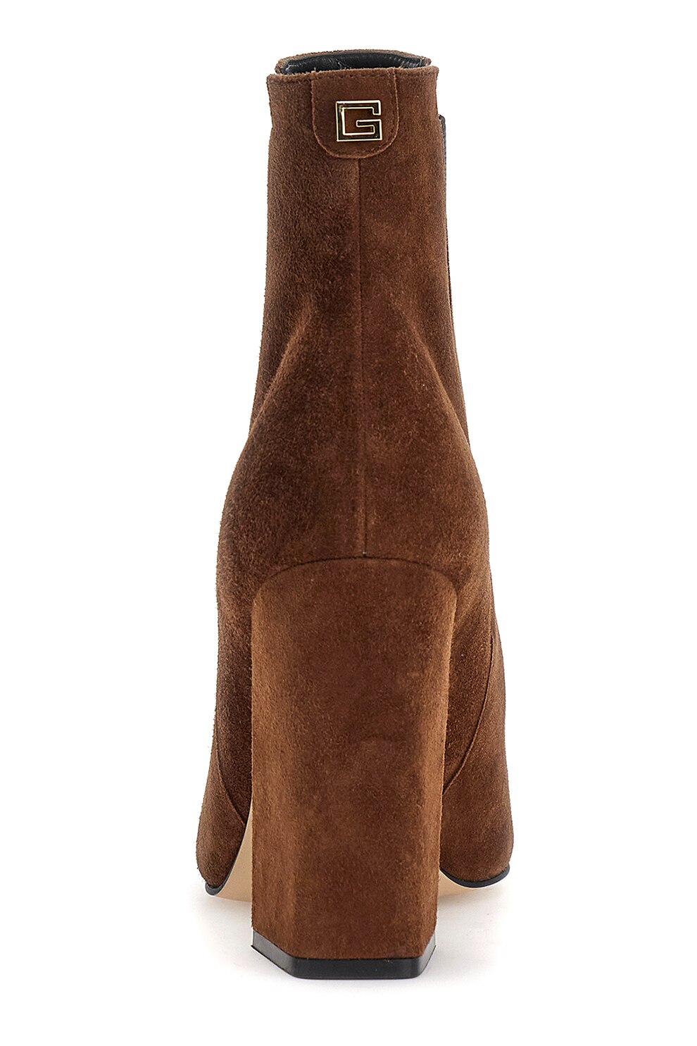 Guess, Botine cu varf ascutit si toc masiv, Maro, 35 - eMAG.ro