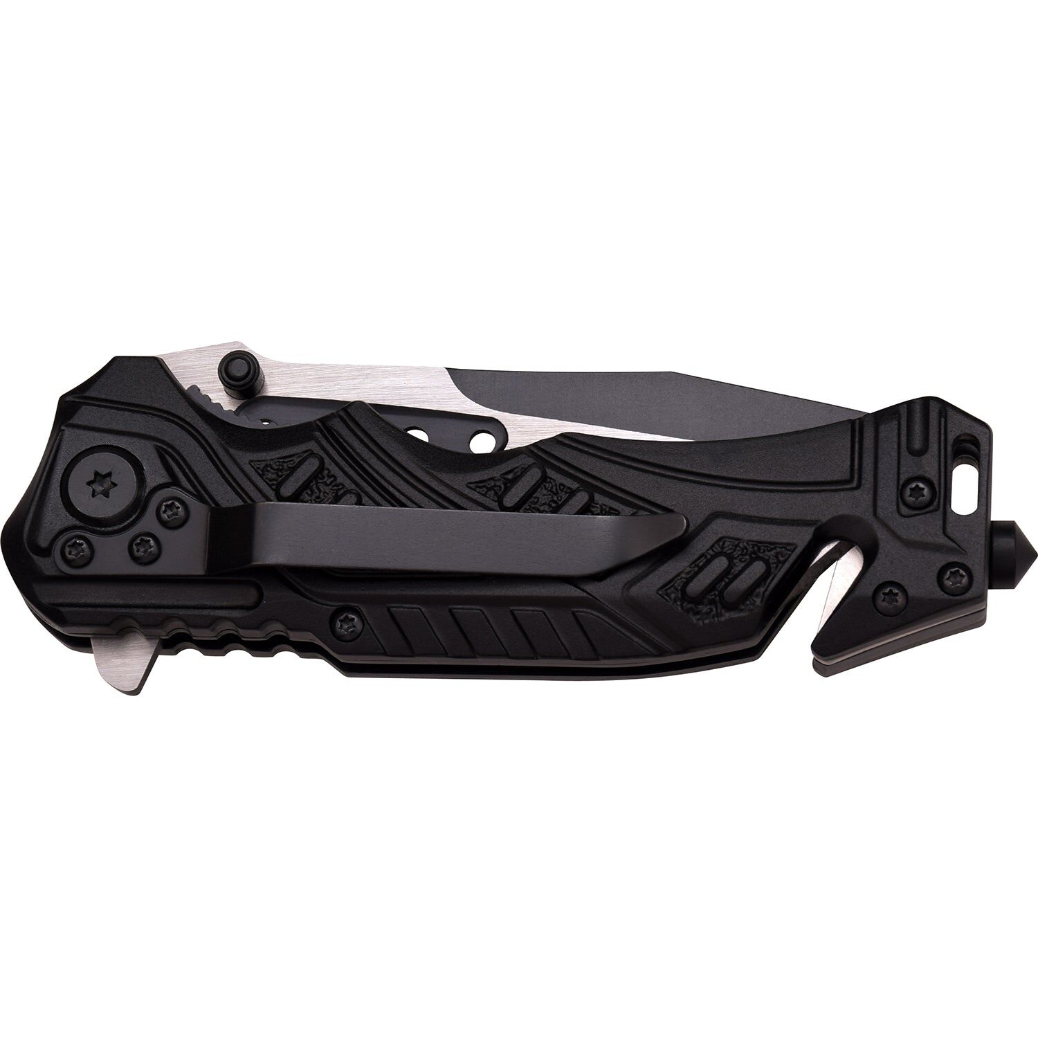 Cutit de Camping, Inox, Negru si Rosu, MT-A865FD - eMAG.ro