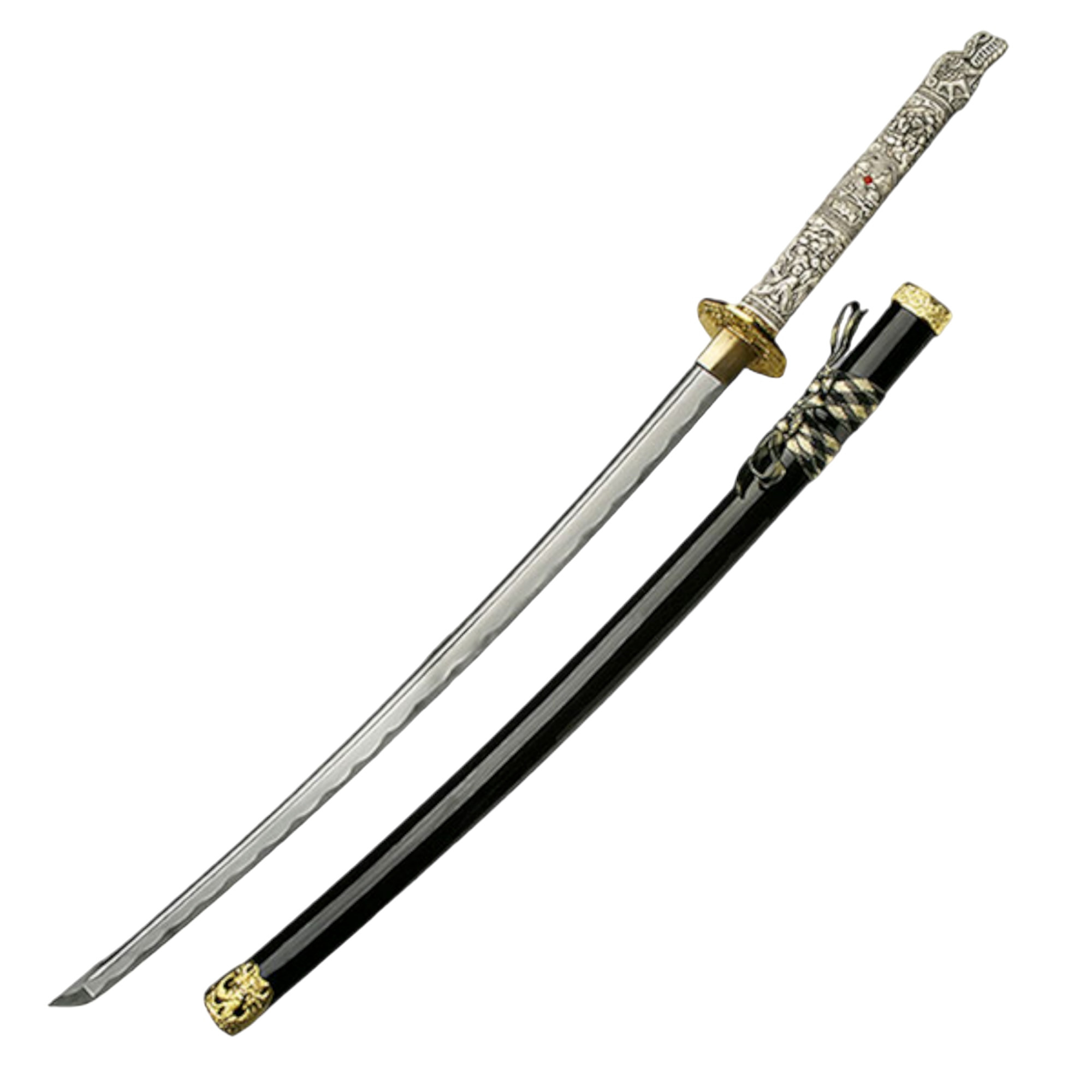 Sabie de Samurai cu Teaca, Decorativa, Inox, 110cm, C-41 - eMAG.ro