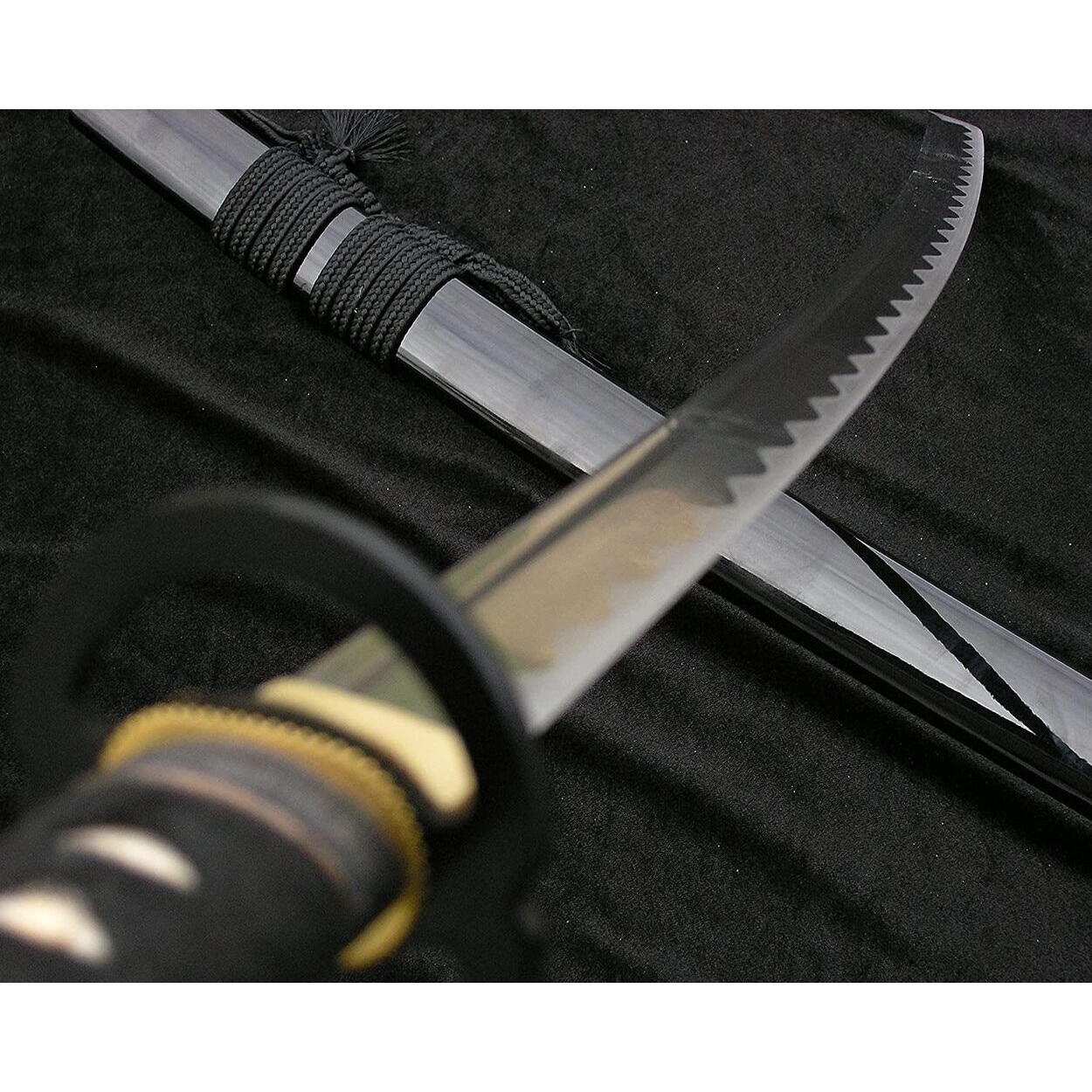 Sabie Samurai cu Teaca, Negru, Lemn Tare, Otel carbon, 99cm, SW-9261 ...