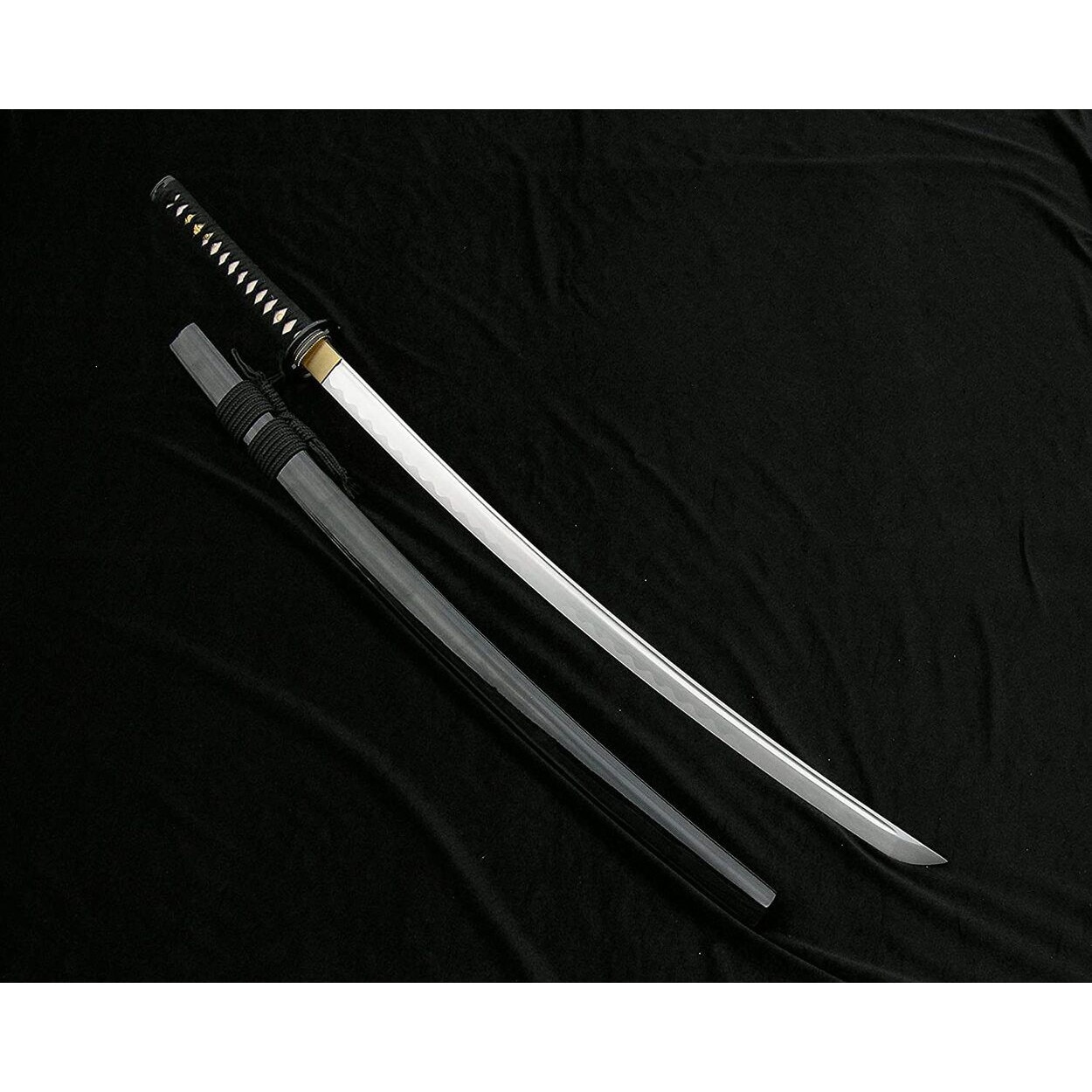 Sabie Samurai cu Teaca, Negru, Lemn Tare, Otel carbon, 99cm, SW-9261 ...