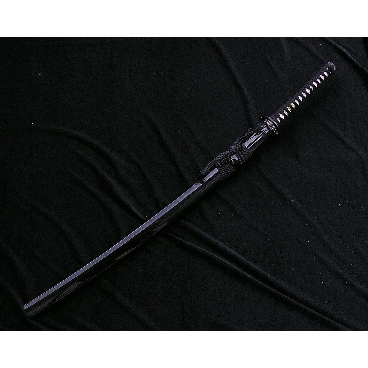 Sabie Samurai cu Teaca, Negru, Lemn Tare, Otel carbon, 99cm, SW-9261 ...