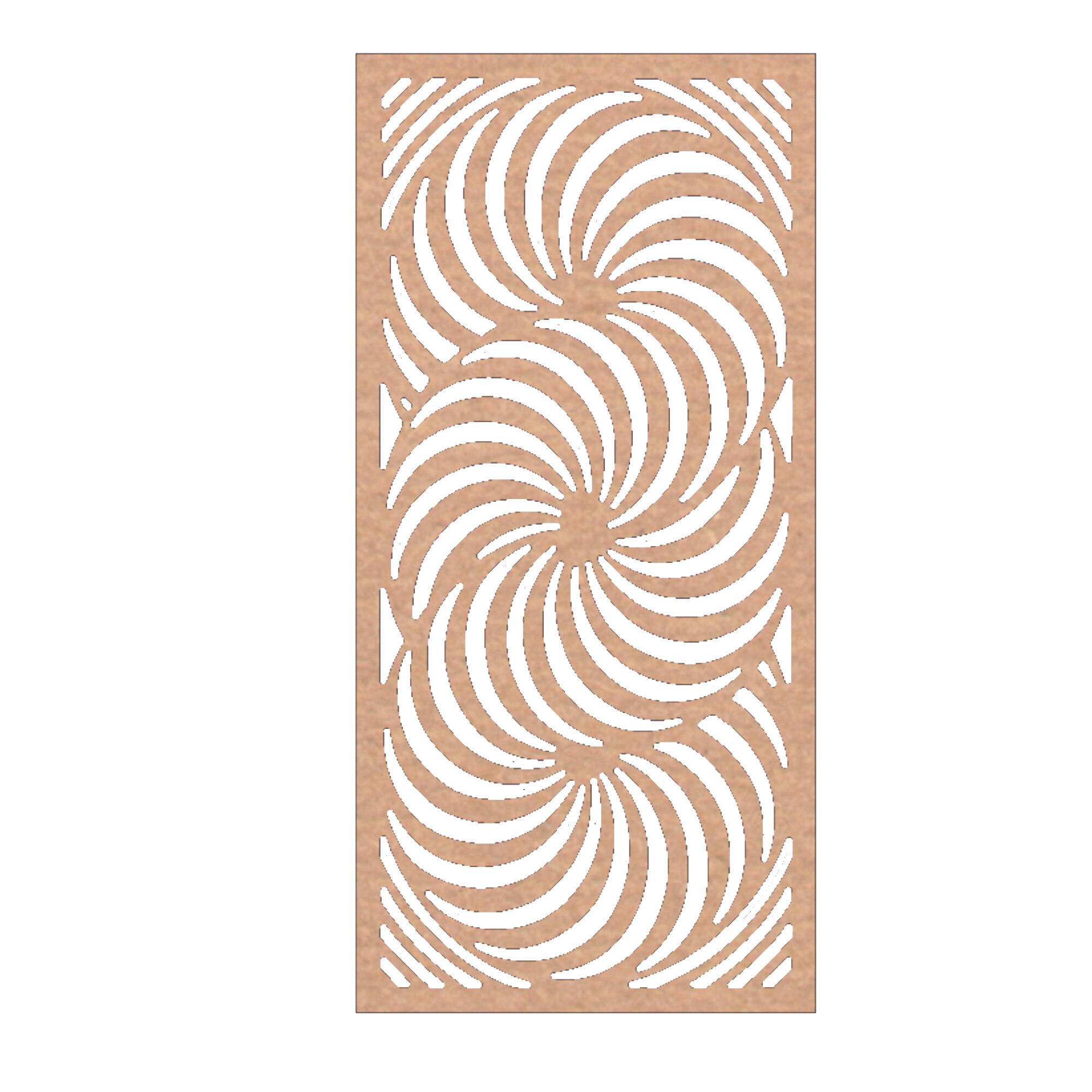 Panou decorativ traforat Mdf natur, Mos133, 100 x 48 cm, 6 mm - eMAG.ro