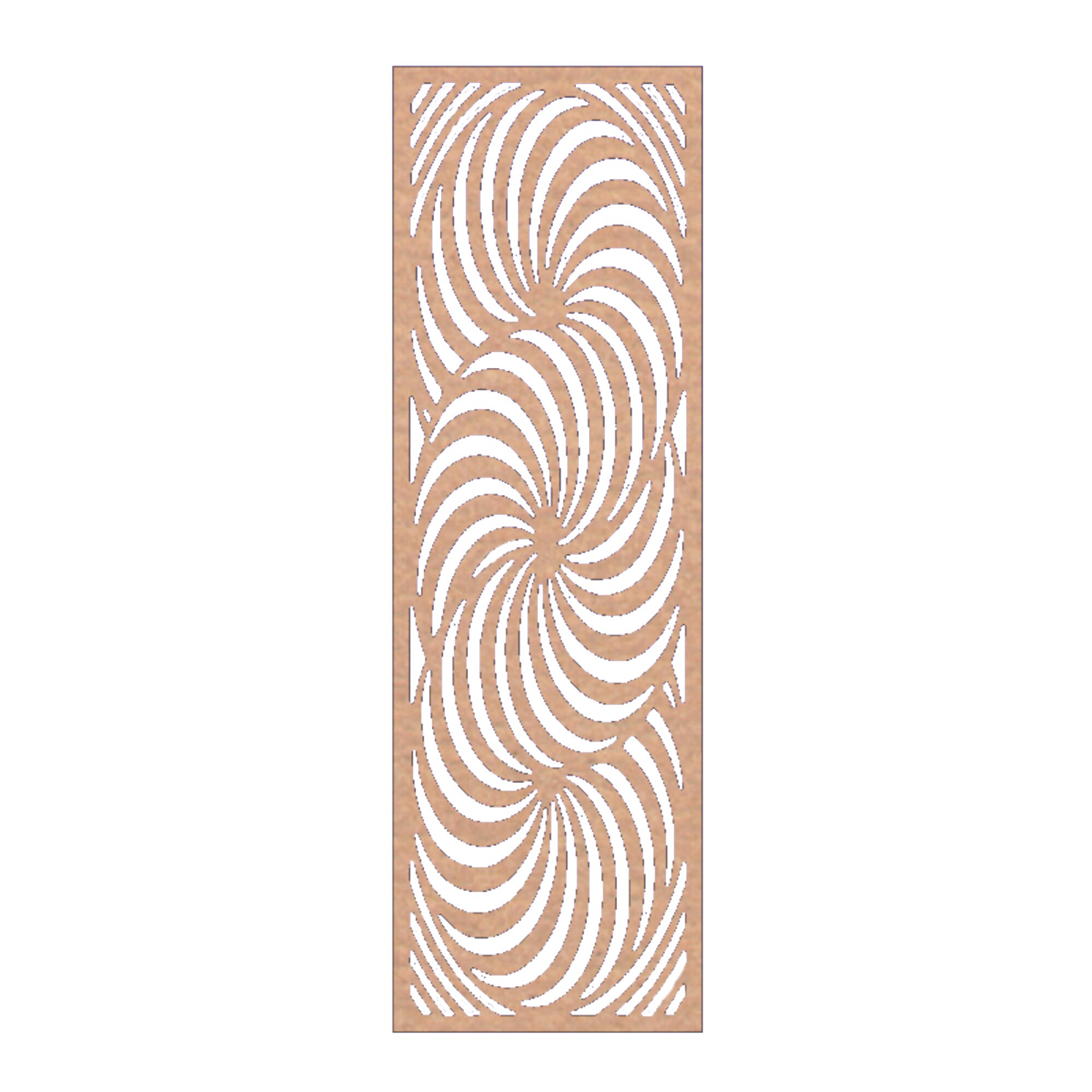 Panou decorativ traforat Mdf natur, Mos134, 150 x 48 cm, 6 mm - eMAG.ro