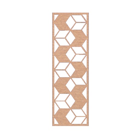 Panou decorativ traforat Mdf natur, Mos136, 150x50 cm, 6 mm - eMAG.ro