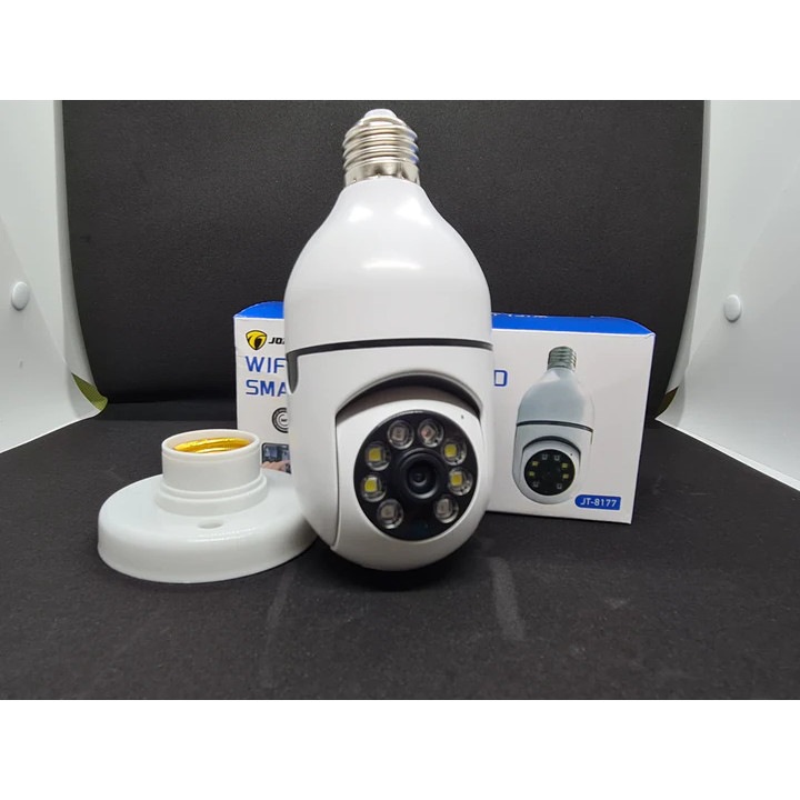 Camera inteligenta tip bec cu Wi-Fi, HD, senzor de miscare si Smart ...