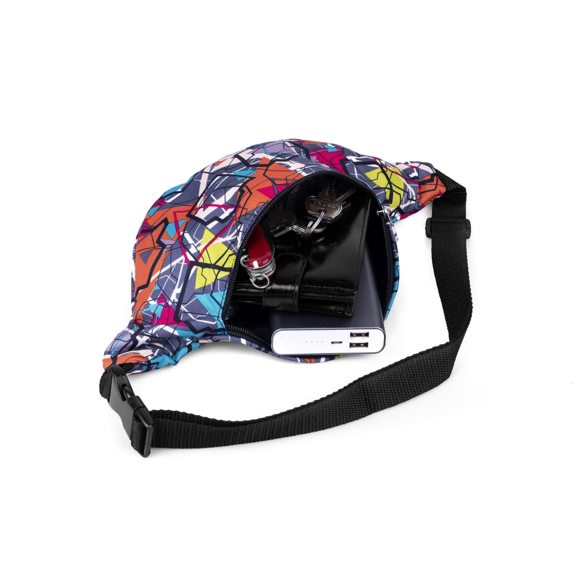 Vízálló táska, Kaletnik, Graffiti mintás, Szintetikus anyag, Többszínű ...