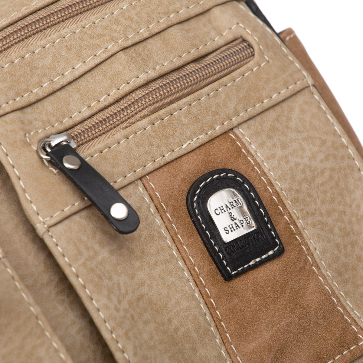 Női táska, Charm & Shape, Szintetikus bőr, Bézs - eMAG.hu