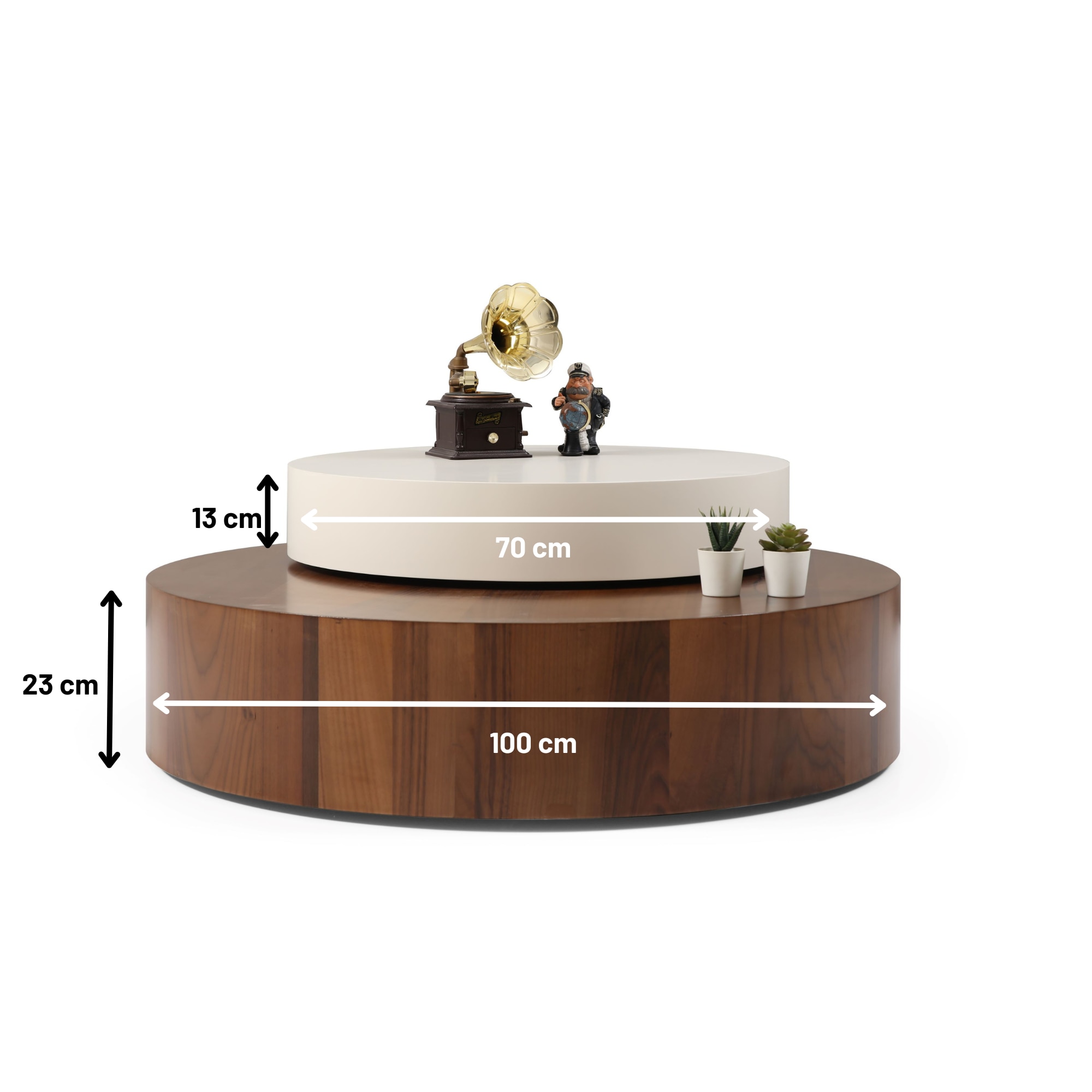 Masuta de cafea, Vezuhome, Masa Oreo Sufragerie, PAL, 100 x100 x 23 cm ...