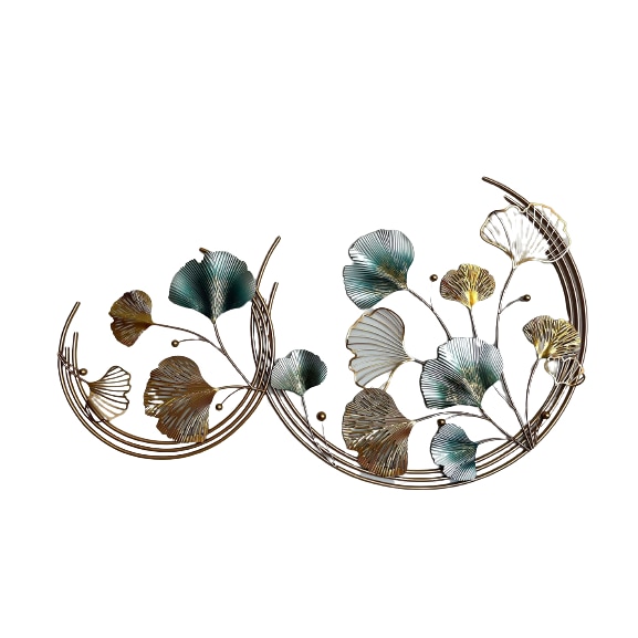 Decoratiune de perete, metalica, Flowers, 143x85cm, Multicolor - eMAG.ro