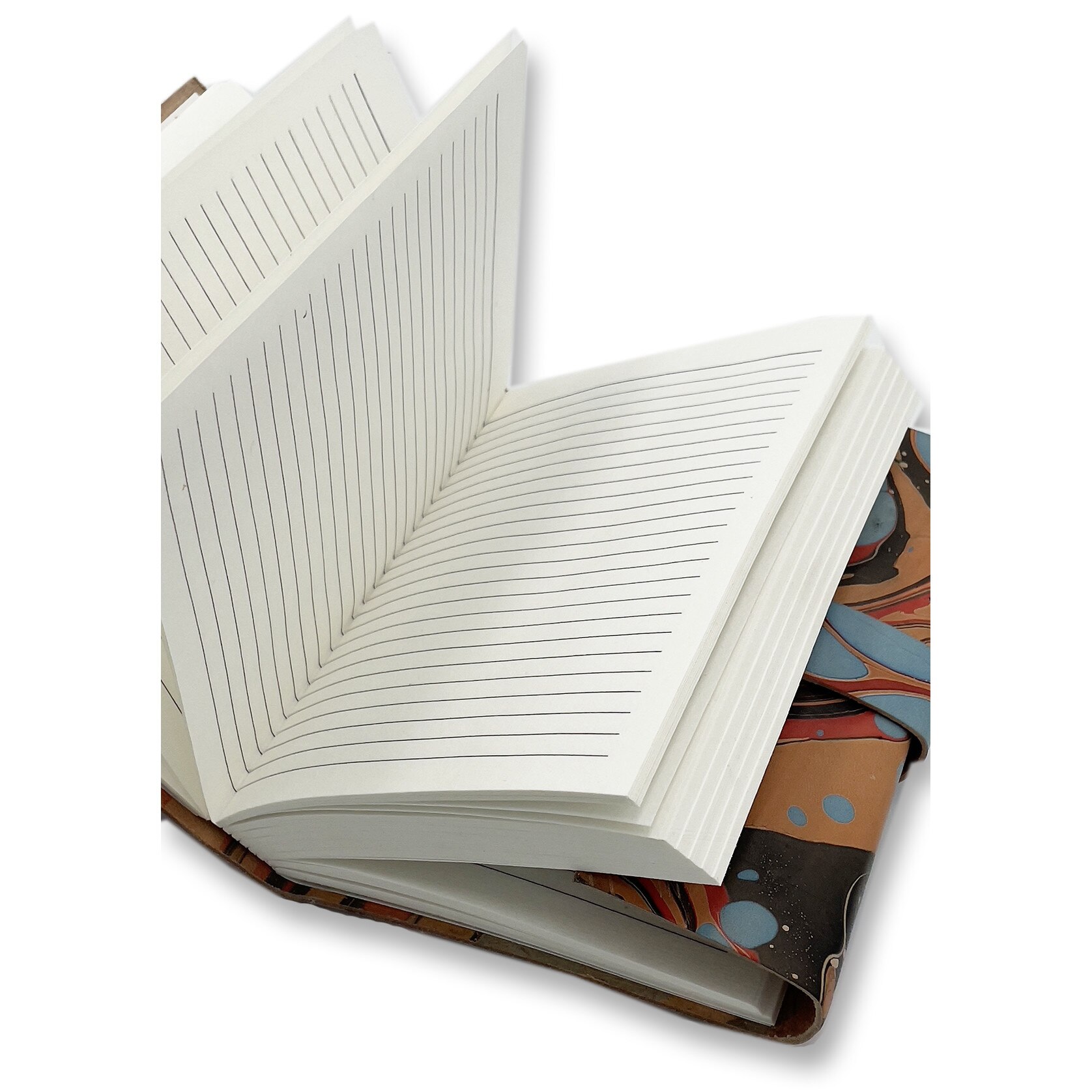 Agenda piele naturala marmorata cu inchidere tip catarama, 300 pagini ...