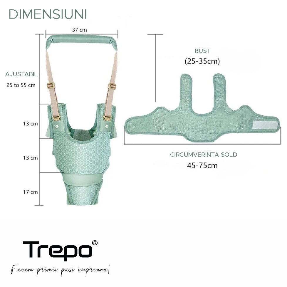 Ham Bebe Premergator Ajustabil TREPO cu Suport tip Chilotel Detasabil ...