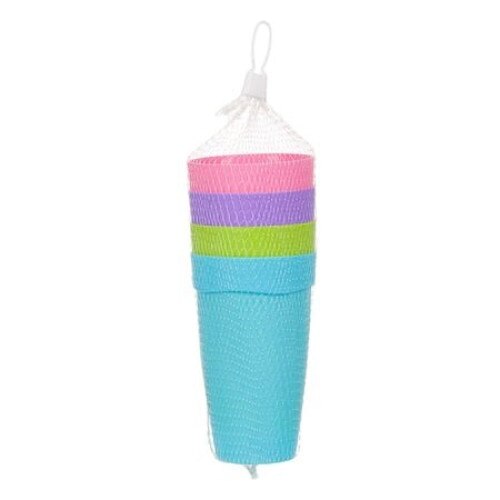 Set 4 Pahare Plastic, 490 ml, Diverse Culori - eMAG.ro