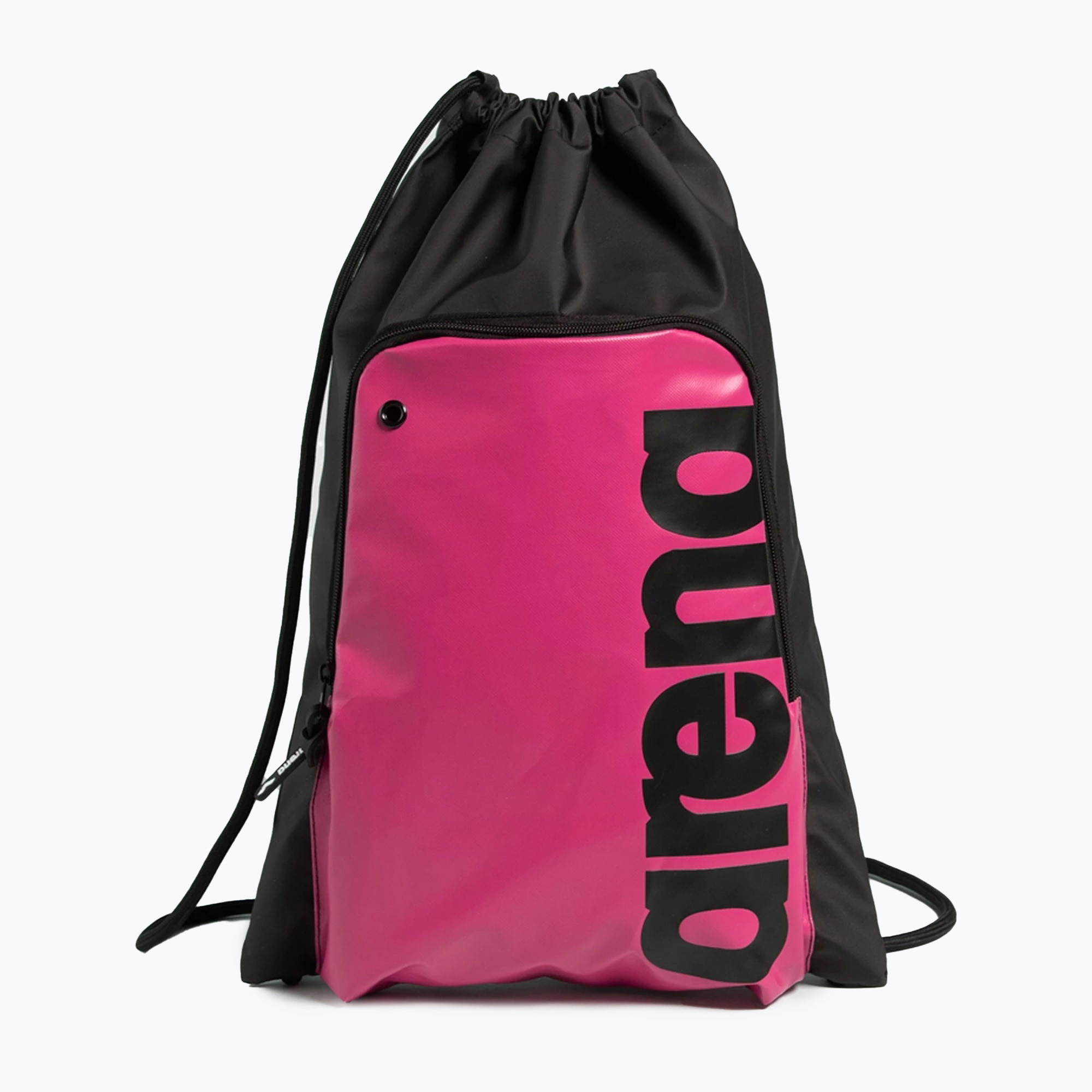 Rucsac cu snur, Arena, Poliester, 50x35 cm, Roz/Negru - eMAG.ro