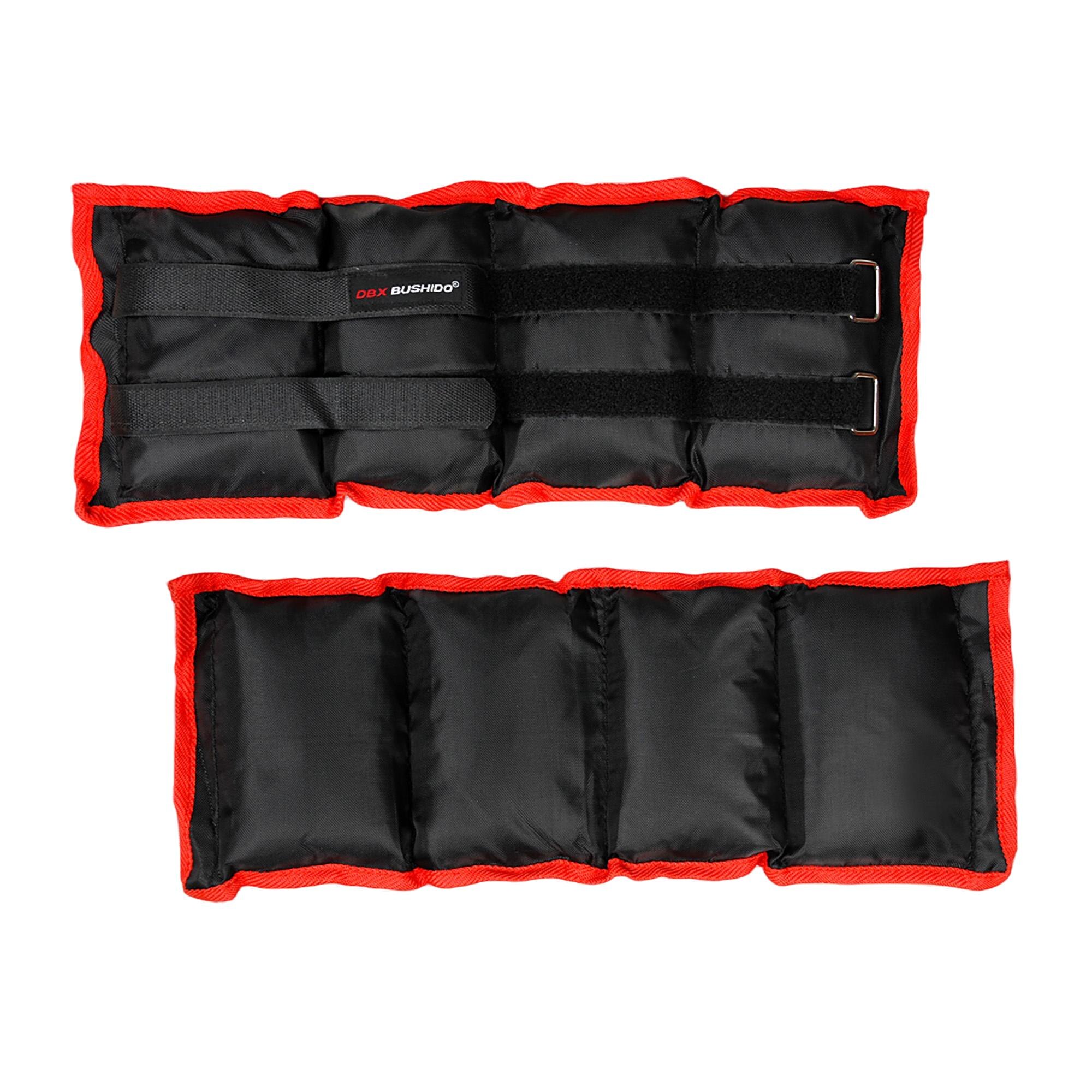 Set 2 greutati pentru glezne si incheieturi, DBX BUSHIDO, negru, 2x2kg ...