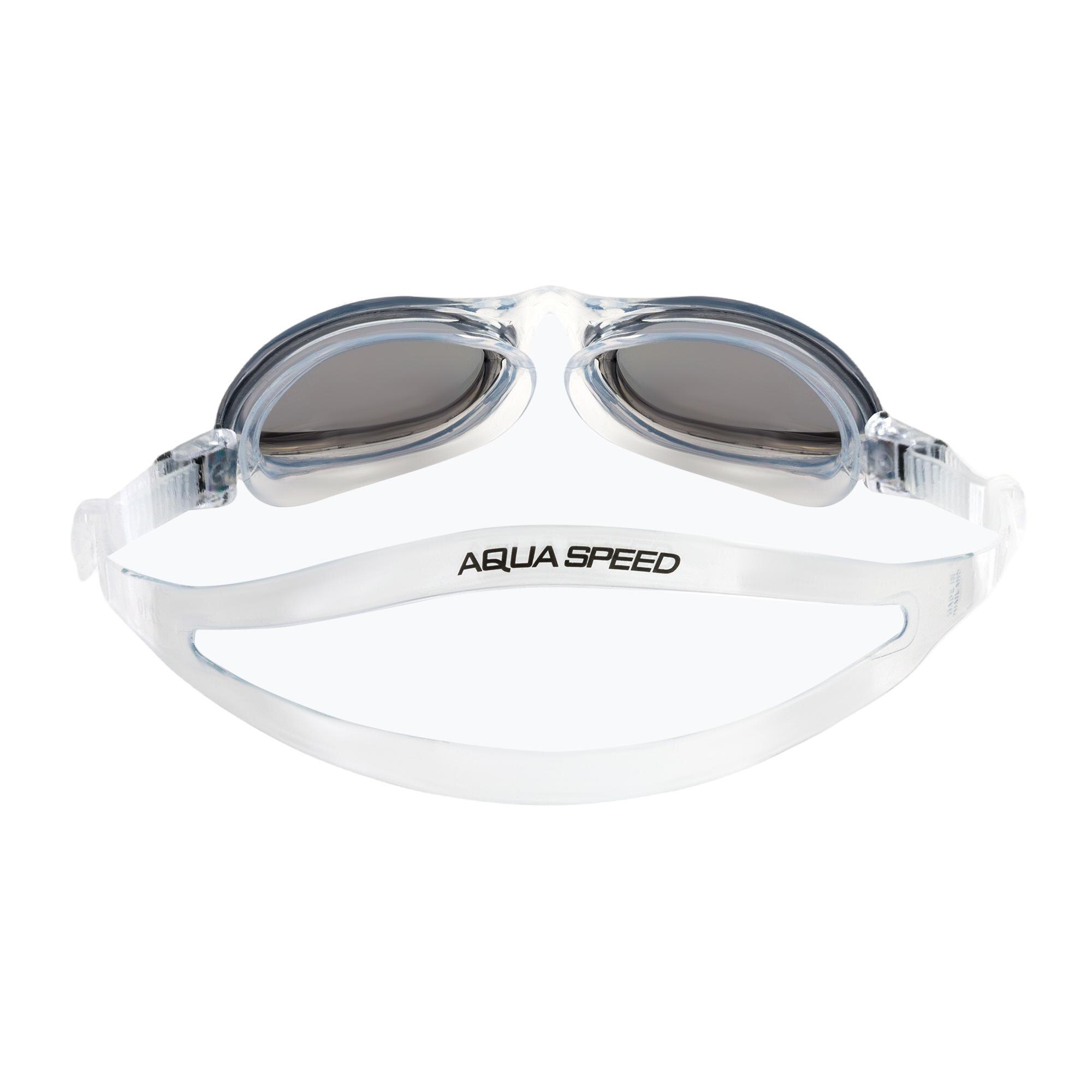 Ochelari de inot pentru copii, Aqua Speed, Siliciu, Sonic, Alb/Negru ...